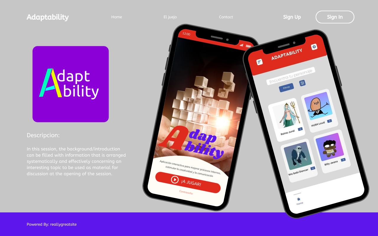 Adaptability – Marketing Indoor